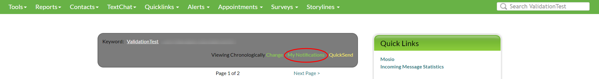 My Profile - How to Update My Notifications – Mosio Mobile Messaging